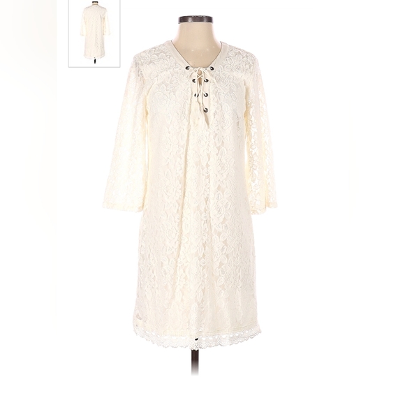 Style & Co. | Dresses | New Warm Ivory Lace Dress | Poshmark